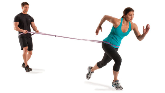 A Partner Resistance-Band Workout