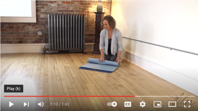 A Better Way to Roll Your Yoga Mat