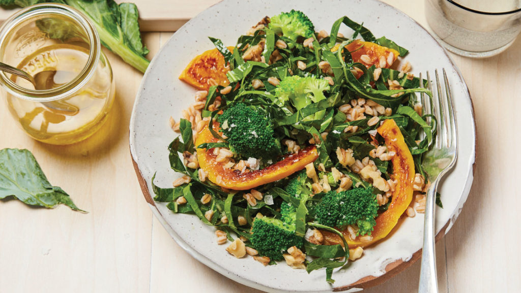Collard Salad With Broccoli and Butternut Squash | Experience Life