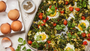 Sheet-Pan Breakfast: Green Shakshuka | Experience Life