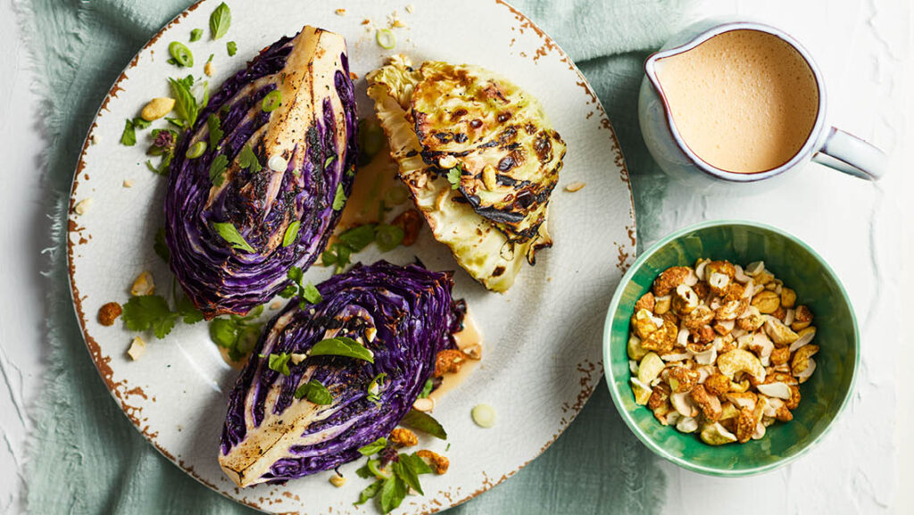 Charred Cabbage With Garlic-Ginger Vinaigrette | Experience Life