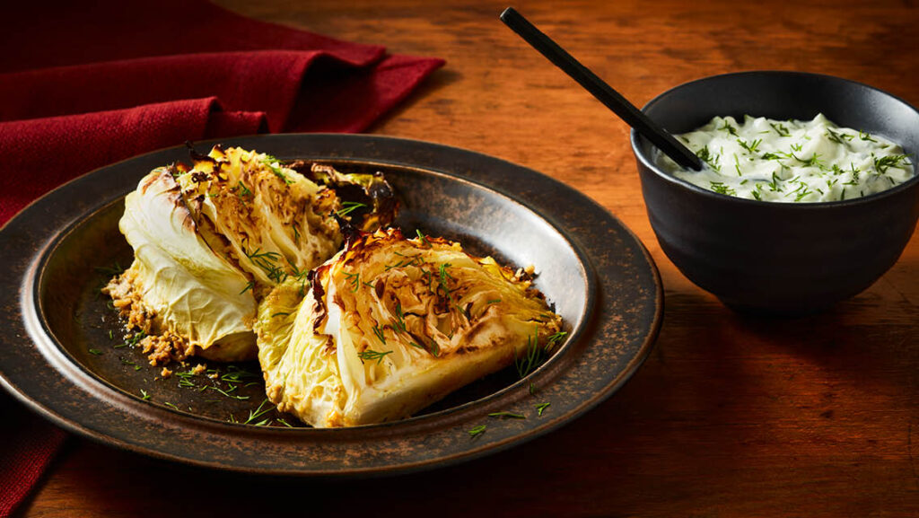 Charred Cabbage With Garlic-Ginger Vinaigrette | Experience Life